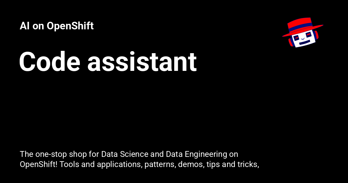 Code assistant - AI on OpenShift